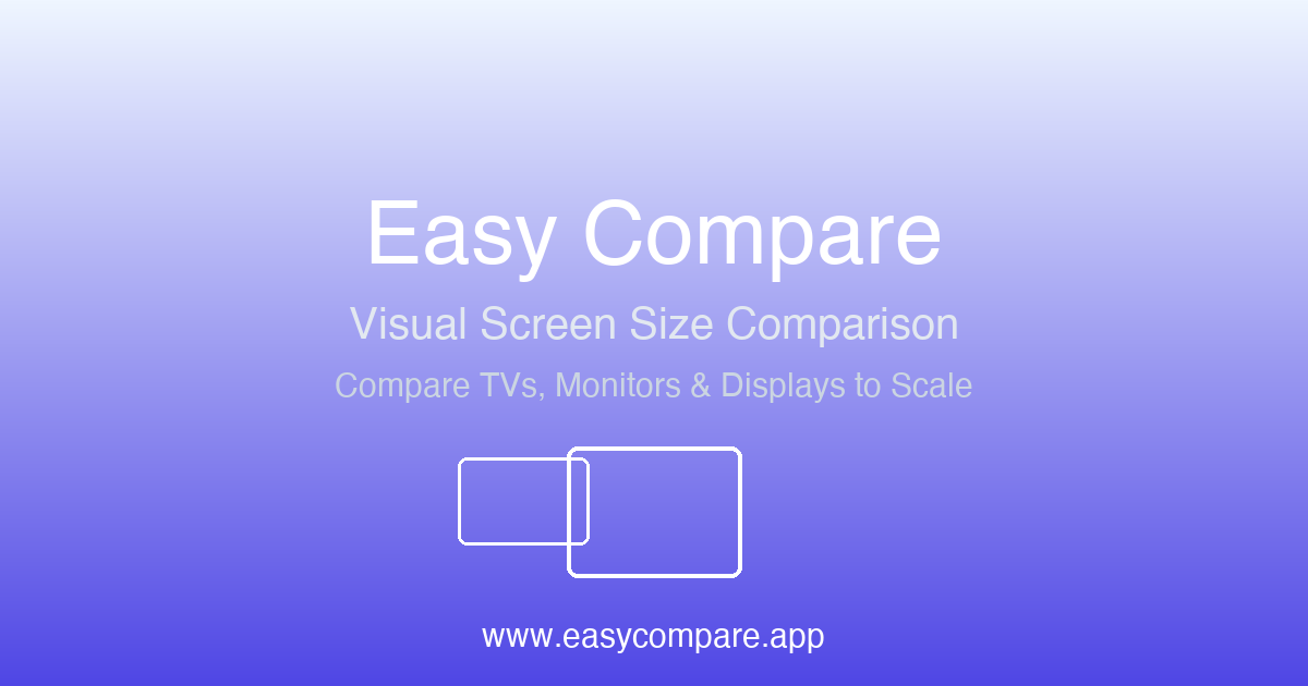 Monitor Size Comparison — 22" to 49" Visual Tool | Easy Compare